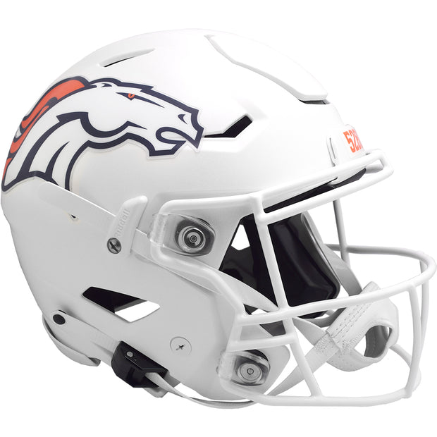 Denver Broncos SpeedFlex Authentic Helmet - White Alternate 2 – The ...