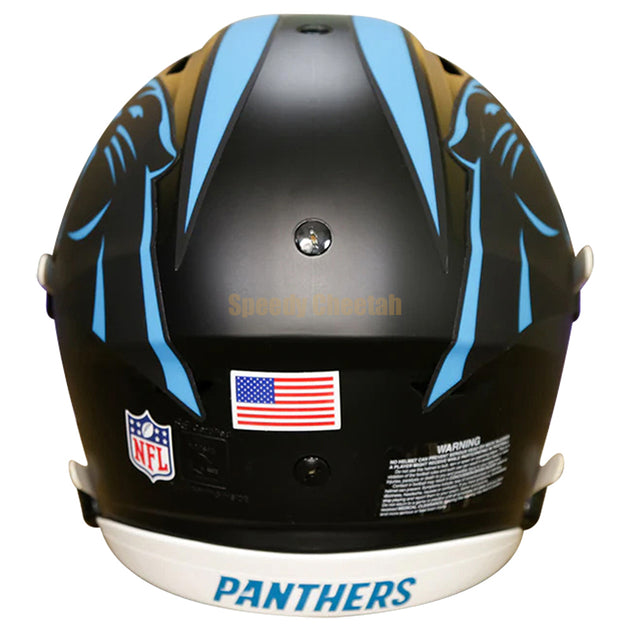 Carolina Panthers SpeedFlex Authentic Helmet - Black Alternate – The ...