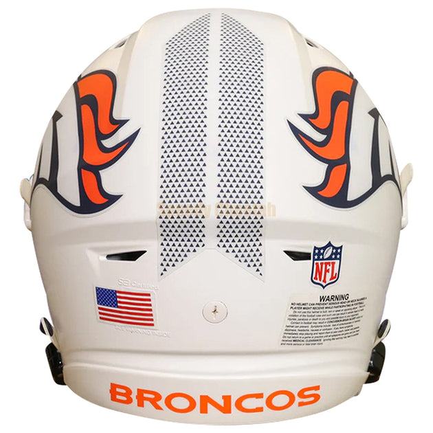 Denver Broncos SpeedFlex Authentic Helmet - White Alternate 2024 – The ...