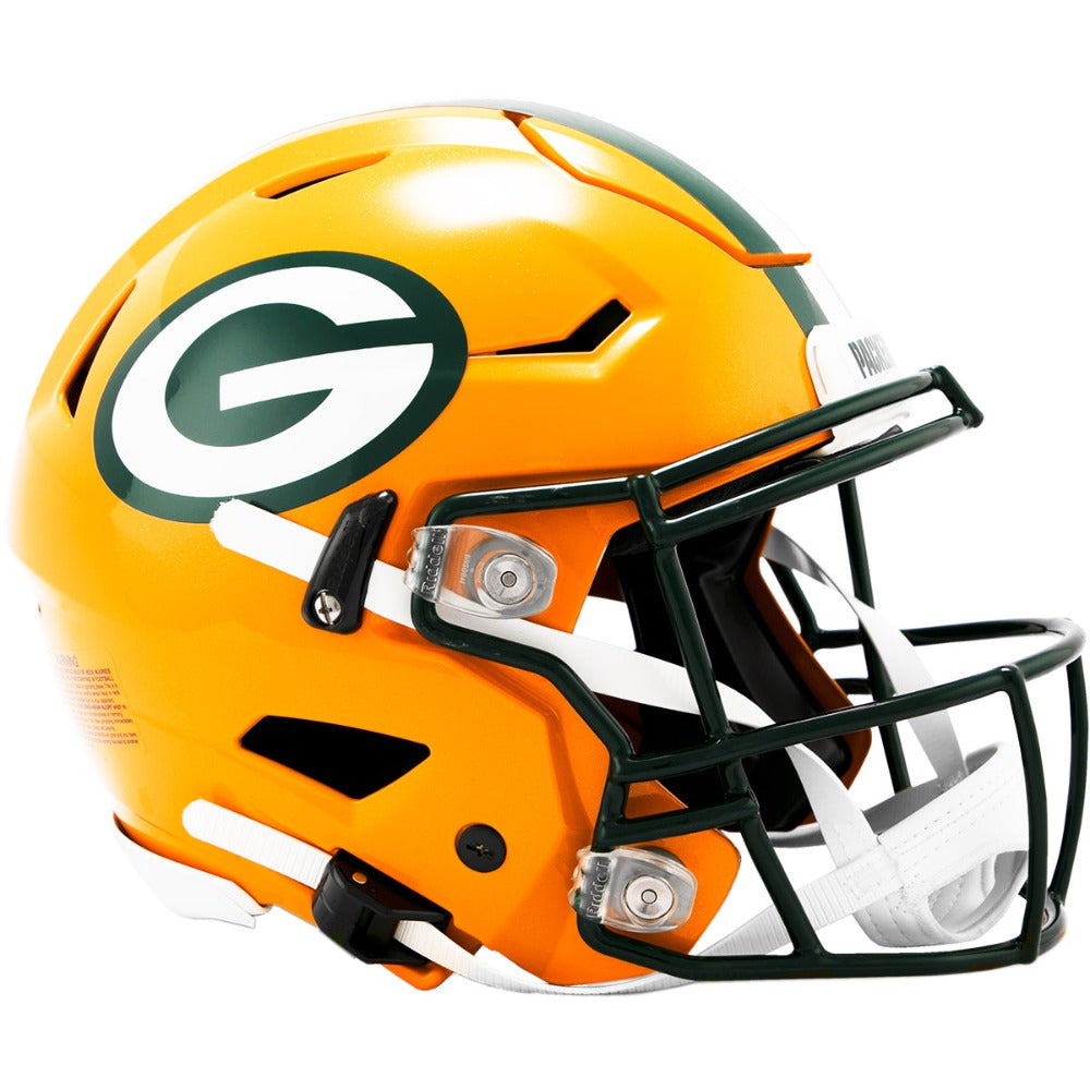 Green Bay Packers Riddell SpeedFlex Authentic Helmet – The Speedy Cheetah