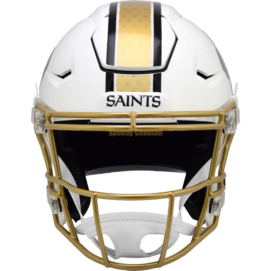 New Orleans Saints Riddell SpeedFlex Authentic Helmet - White Alternat ...