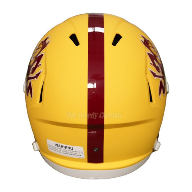 ASU Sun Devils Speed Replica Helmet - Yellow Sparky – The Speedy Cheetah