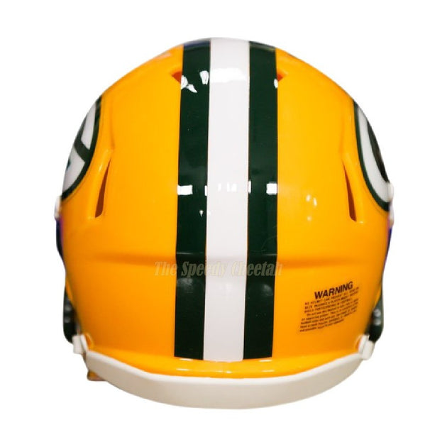 Green Bay Packers Riddell Speed Mini Football Helmet – The Speedy Cheetah