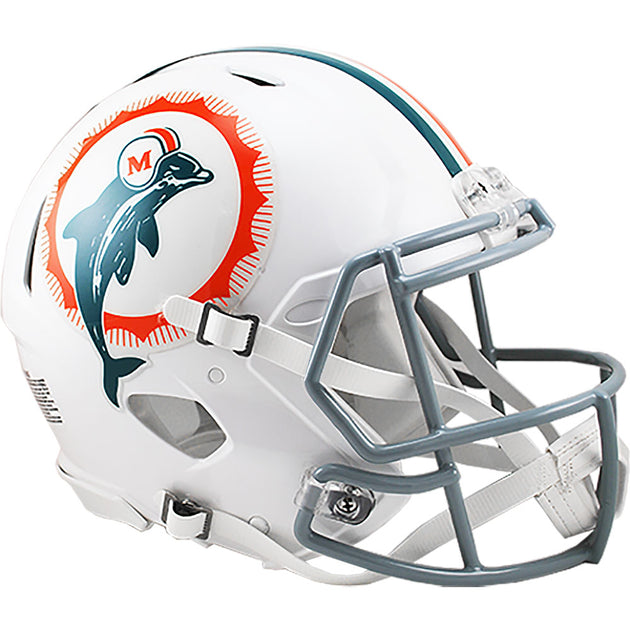 Miami Dolphins Tribute Throwback Authentic Football Helmet – The Speedy ...