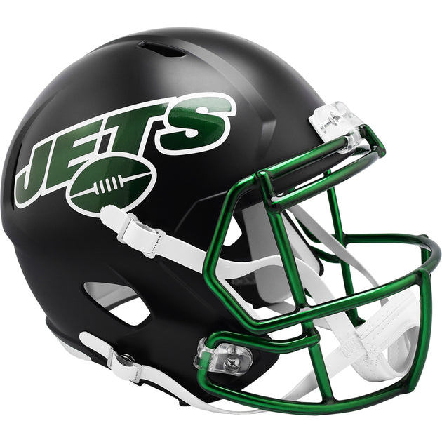 New York Jets Black Alternate Replica Football Helmet – The Speedy Cheetah